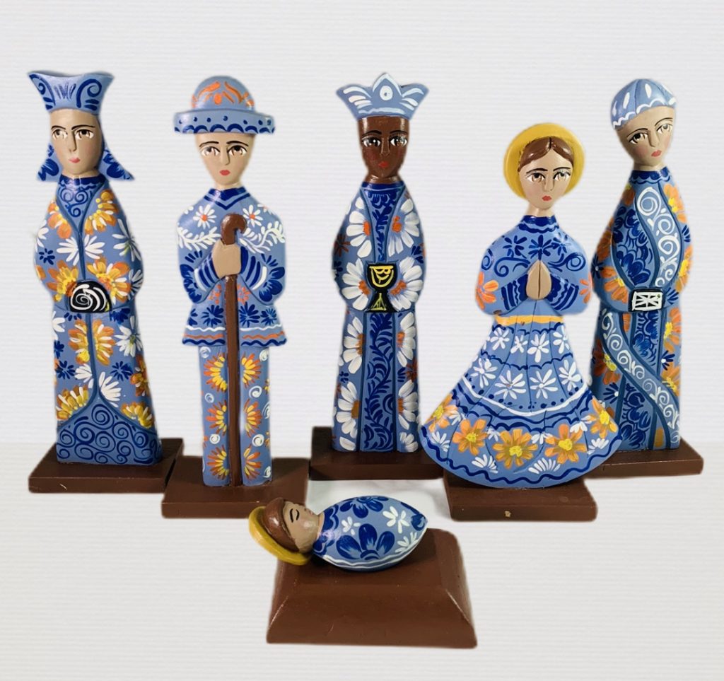 Light Blue Nativity - Nicaraguan Folklore Customes - Fair Trade ...