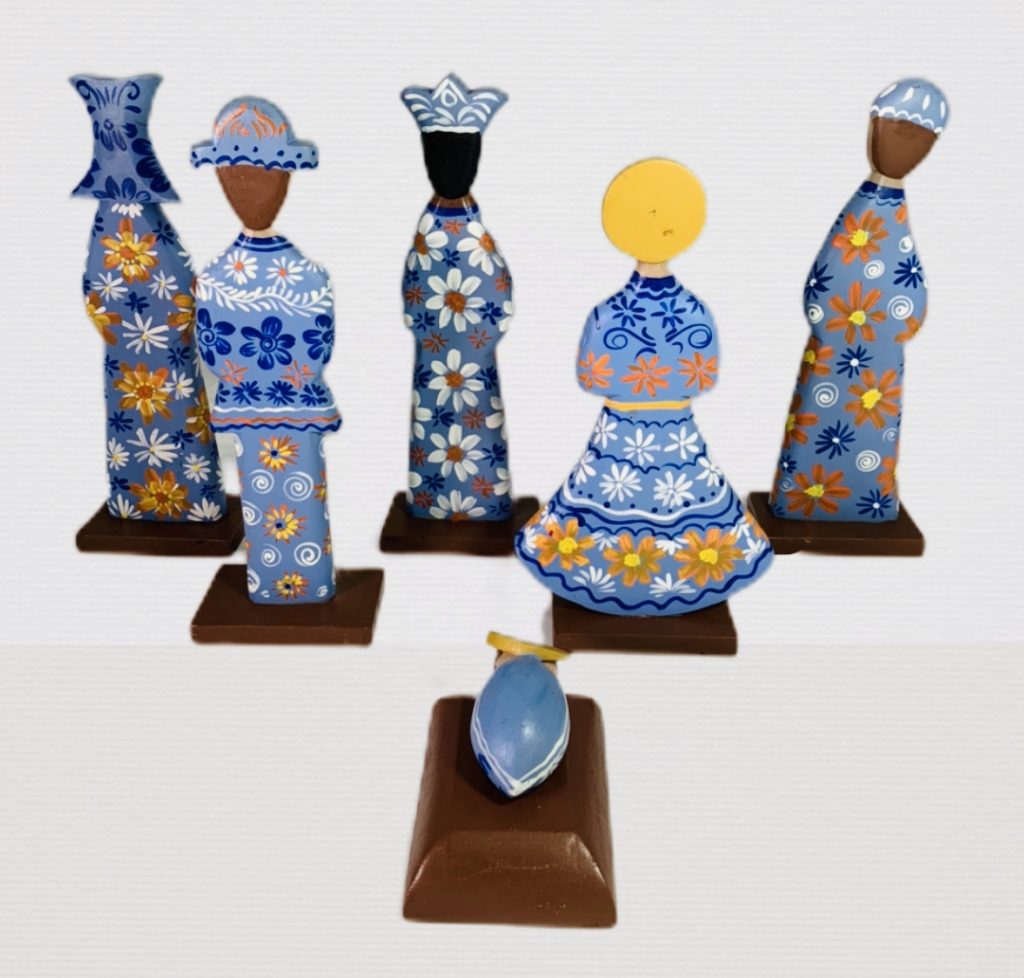 Light Blue Nativity - Nicaraguan Folklore Customes - Fair Trade ...